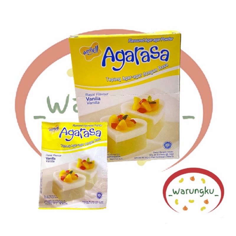 Jual [BOX] Agarasa isi 6pcs Jelly Agar Agar Nutrijell Aneka Rasa Coklat ...