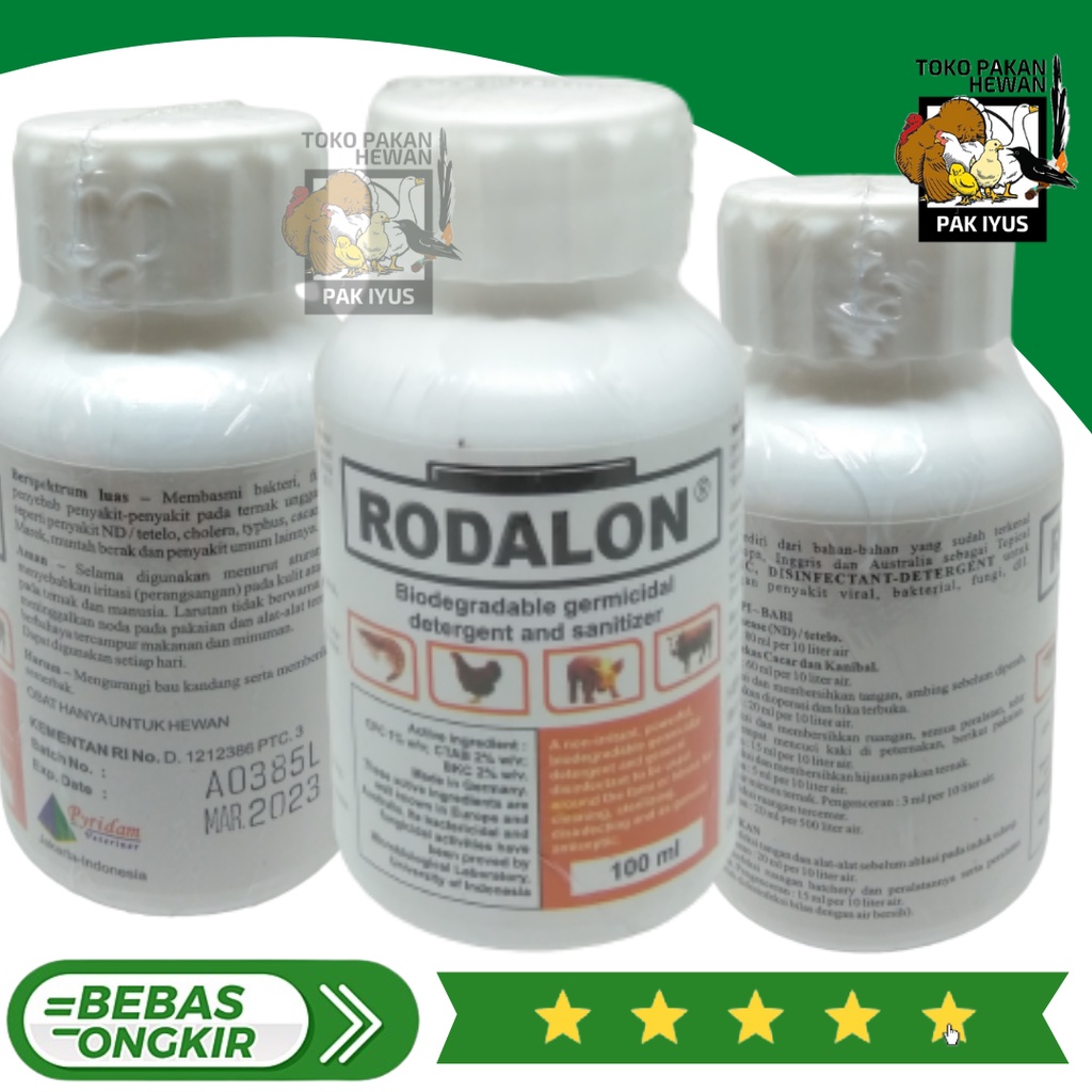 Jual RODALON ANTISEPTIC DESINFEKTAN OBAT PEMBASMI KUMAN BAKTERI KUTU ...