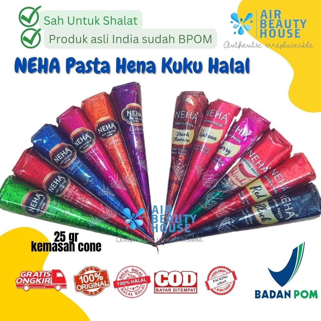 Jual NEHA HENNA KUKU HALAL - PACAR KUKU HALAL SAH UNTUK SHALAT NEHA ...