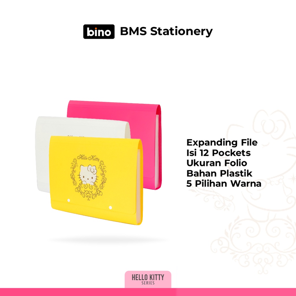 Jual [BMS Surabaya] Map Harmonika Bantex Expanding File Motif HELLO ...