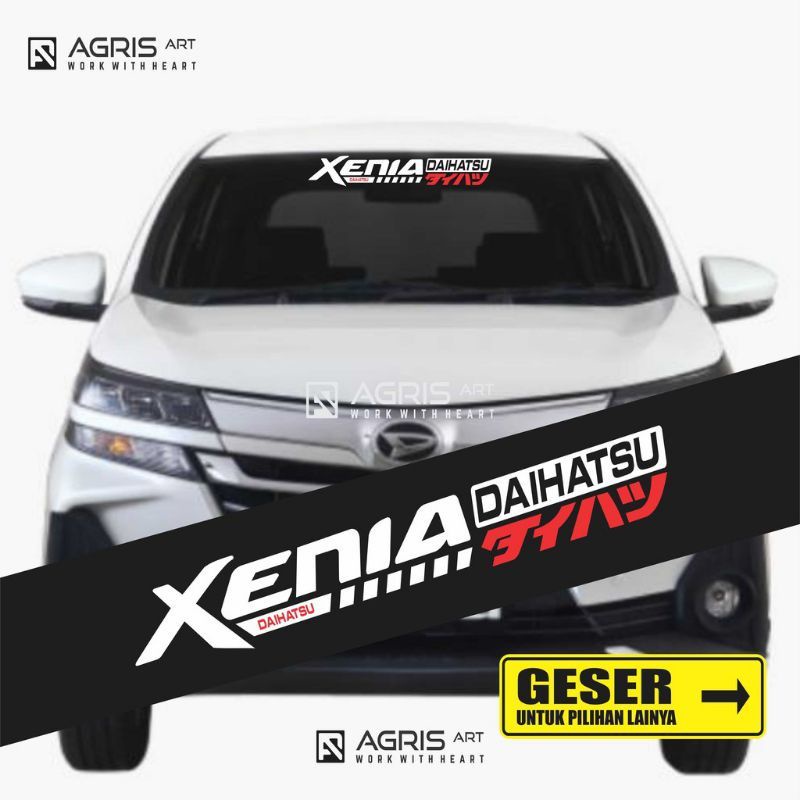 Jual stiker mobil sticker kaca depan mobil Xenia Daihatsu | Shopee ...