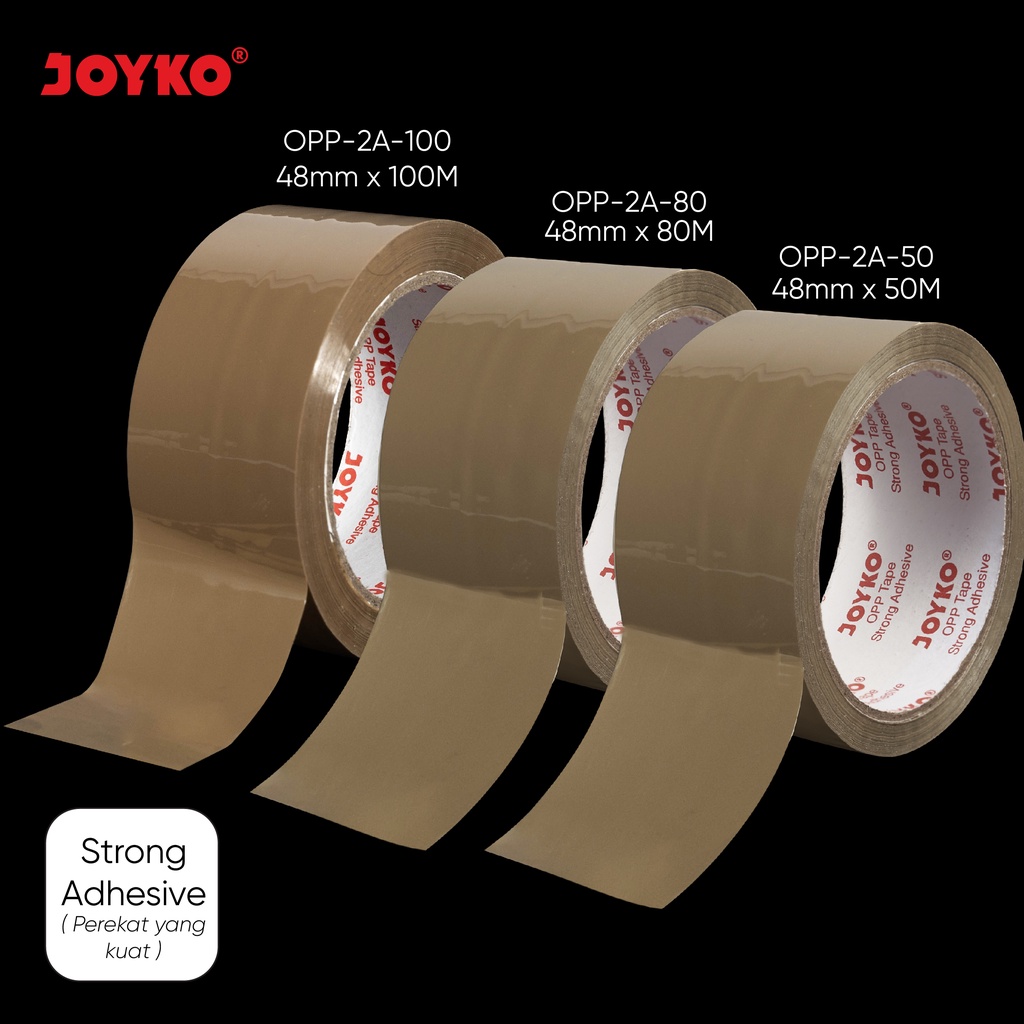 Jual Opp Tape Lakban Cokelat Joyko OPP-2A-50M ~ 100M 48mm Strong Adhesive | Shopee Indonesia