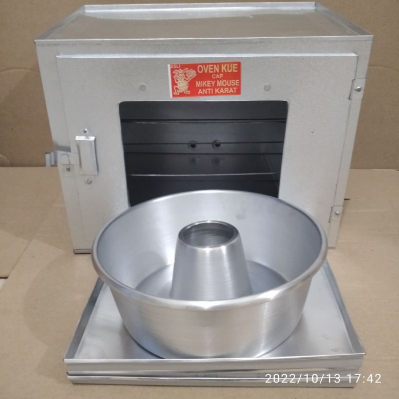 Jual oven tangkring kompor open kue 3 susun anti karat gratis loyang ...