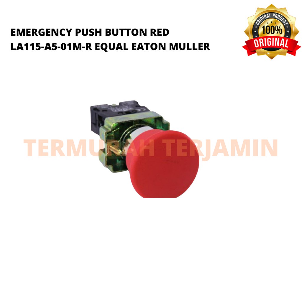 Jual EMERGENCY PUSH BUTTON RED LA115-A5-01M-R EQUAL EATON MULLER | Shopee Indonesia