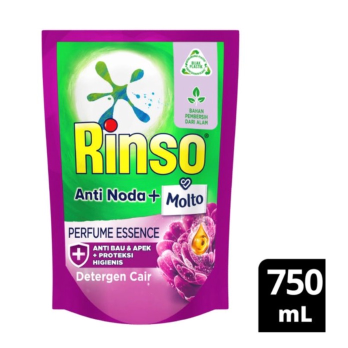 Jual RINSO Molto Perfume Essence Deterjen Cair /RINSO Cair 750ml ...