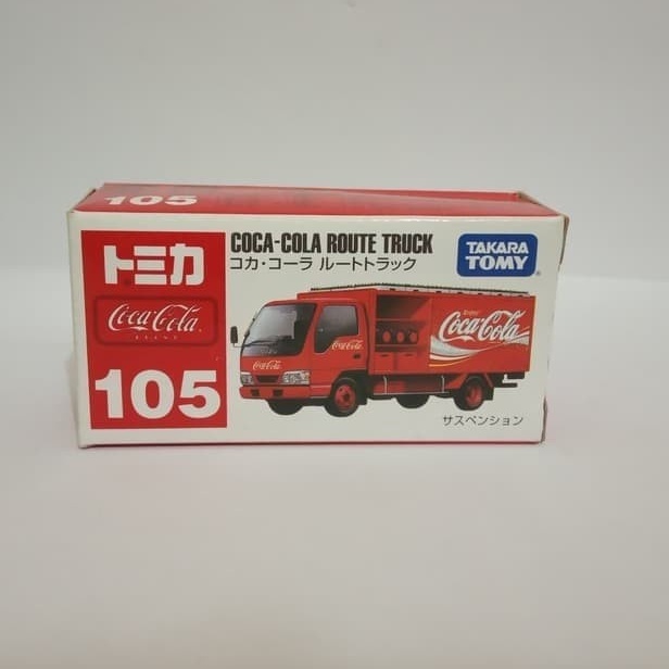 Jual Tomica no 105 Coca-Cola Route Truck merah diecast Mobil Original ...
