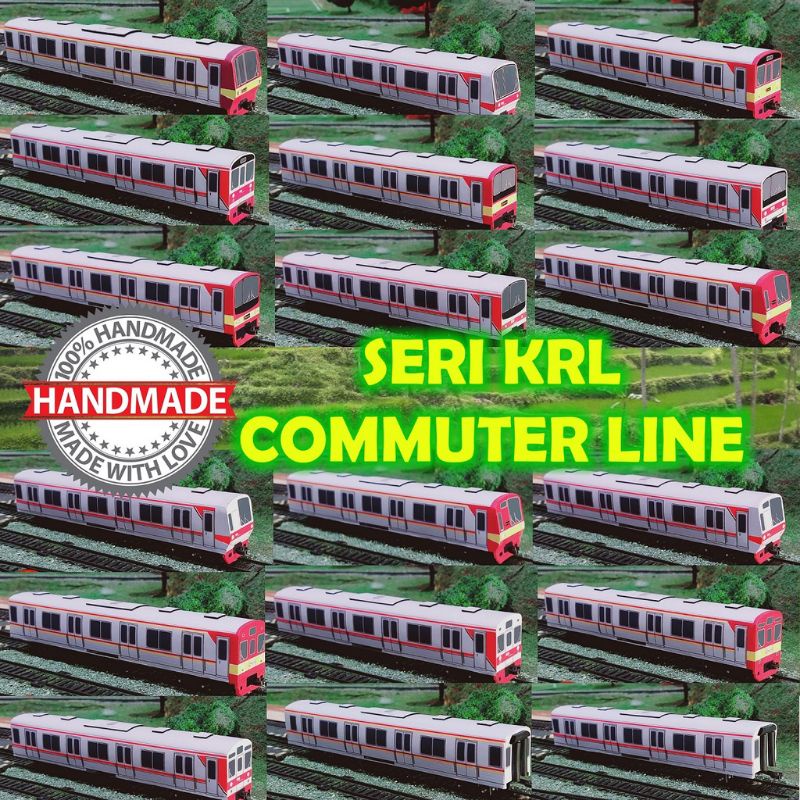 Jual KERETA API INDONESIA SERI KRL (KERETA LISTRIK) / HANDMADE | Shopee ...
