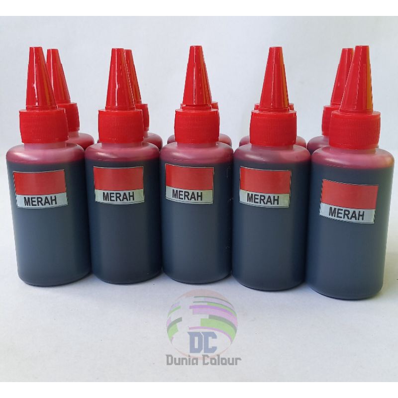 Jual Tinta Stampel Flash 100ML Warna Merah | Shopee Indonesia