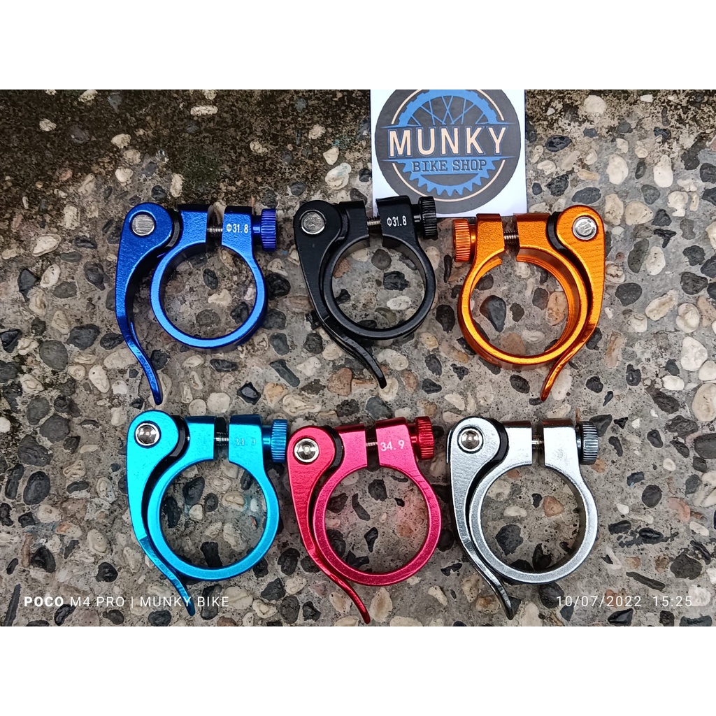 Jual Seatclamp seat clamp klem tiang sadel 31.8 34.9 untuk seatpost 27. ...
