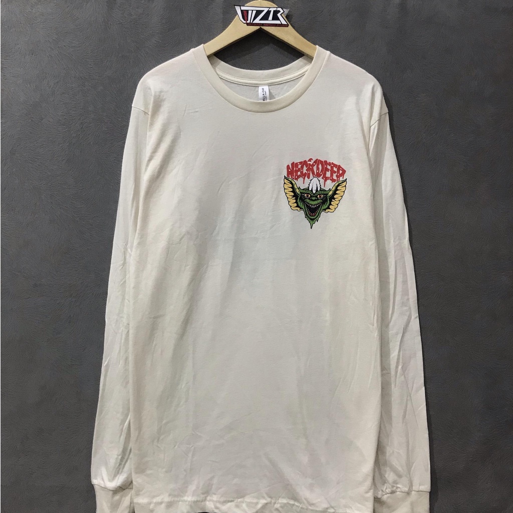 Jual Longsleeve Band Official NECK DEEP - GREMLINS NATURAL Original ...