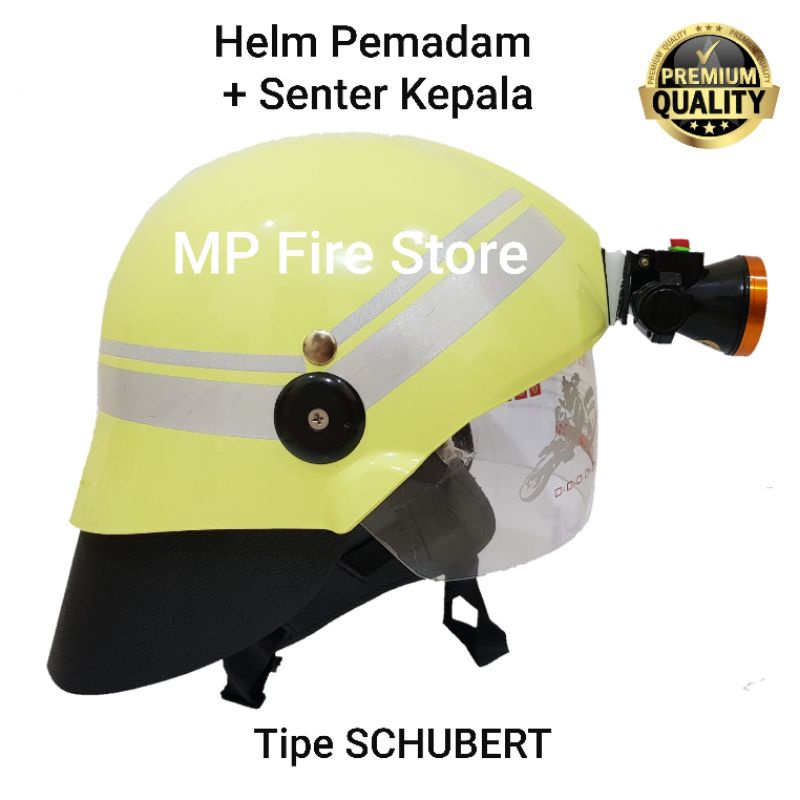 Jual FIRE HELMET SCHUBERTH F220 PUTIH + SENTER HEADLAMP HELM DAMKAR ...