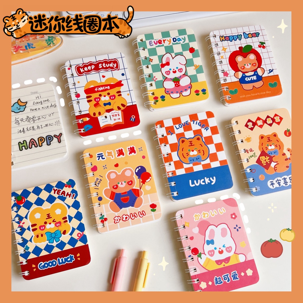 Jual NOTE BOOK RING MINI / BUKU NOTES KECIL AESTHETIC | Shopee Indonesia