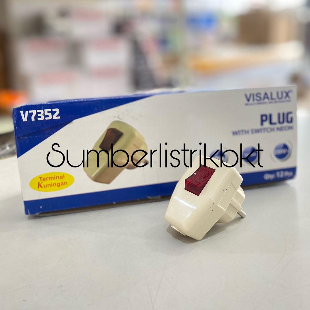 Jual STEKER ARDE LAMPU TUSUK KONTAK DENGAN SAKELAR LAMPU TERMINAL KUNINGAN SNI VISALUX | Shopee ...