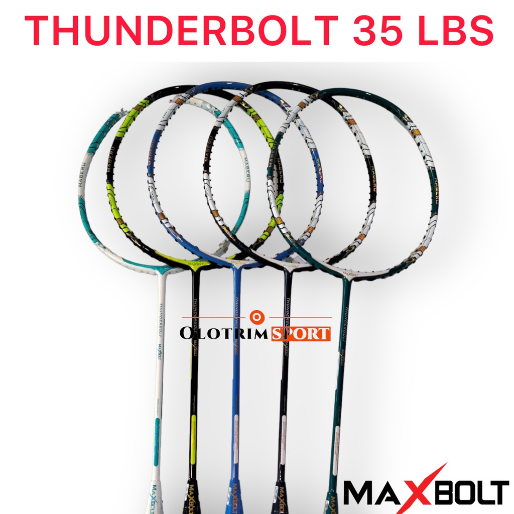 Jual Raket Badminton MAXBOLT THUNDERBOLT 35LBS Thunder Bolt 35 Lbs ...