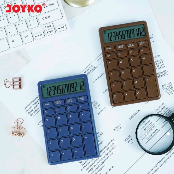 Jual Joyko Calculator 12 Digits PORTABLE / Kalkulator Joyko Kecil CC ...