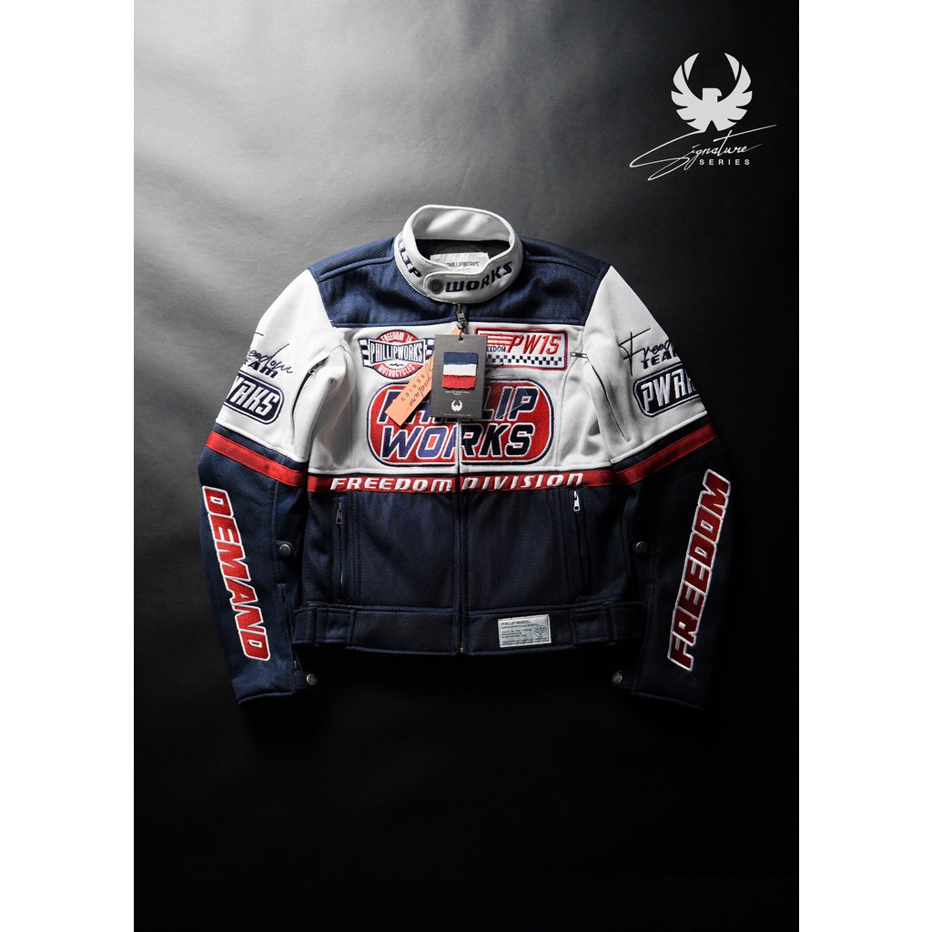 Jual PHILLIP WORKS ORIGINAL JACKET Hurricane Race Master - JAKET MOTOR ...