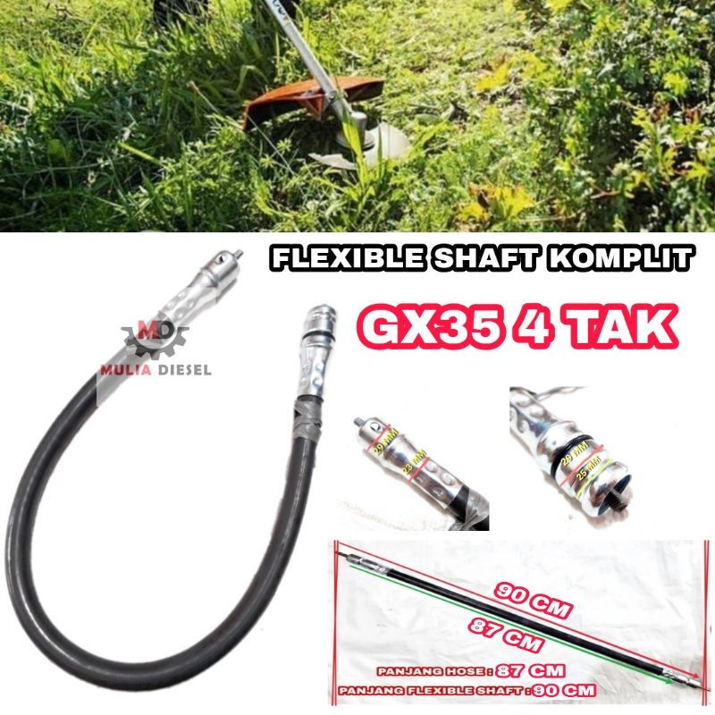 Jual Flexible Shaft Assy Rumah Seling Mesin Potong Rumput GX35 4 Tak GX ...