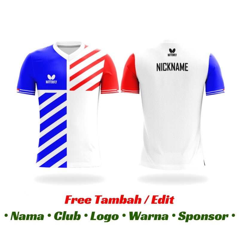 Jual Baju Kaos Jersey Tenis Meja Ping Pong Custom Printing | BUTERFLY ...