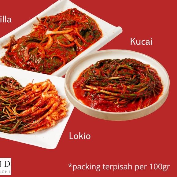 Jual Kimchi Mix 3 Special 300 gram (Perilla, Kucai, Lokio) | Shopee ...