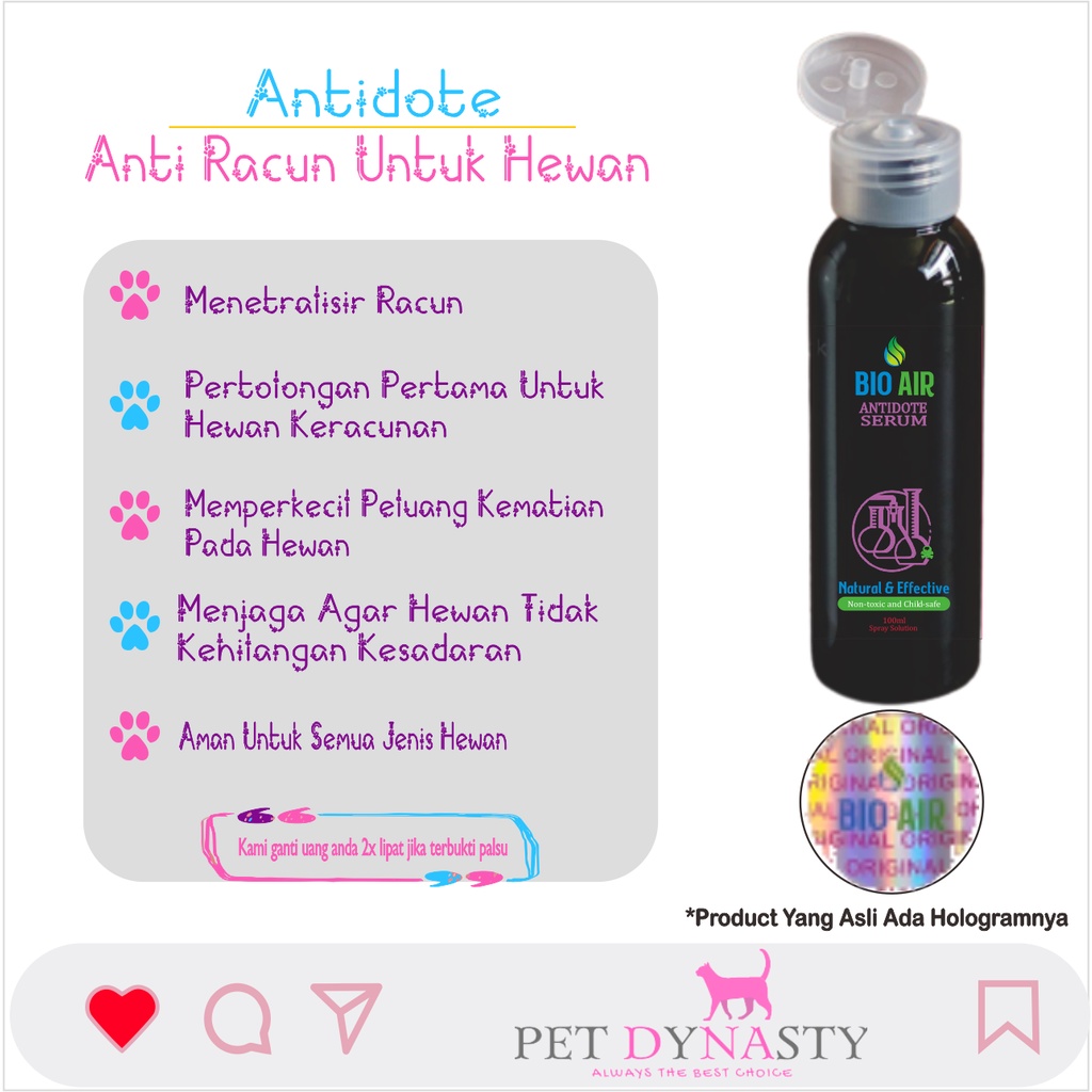 Jual Bio Air Antidote - Obat Anti Racun - Penawar Racun Hewan Kucing ...