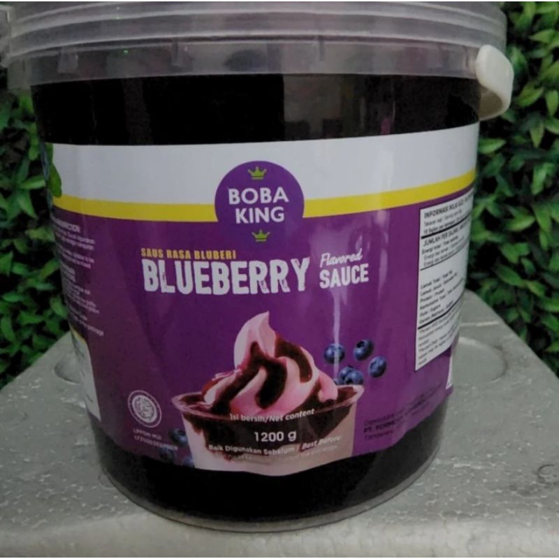 Jual Blueberry Sauce / Jam Boba King 1.2kg | Shopee Indonesia