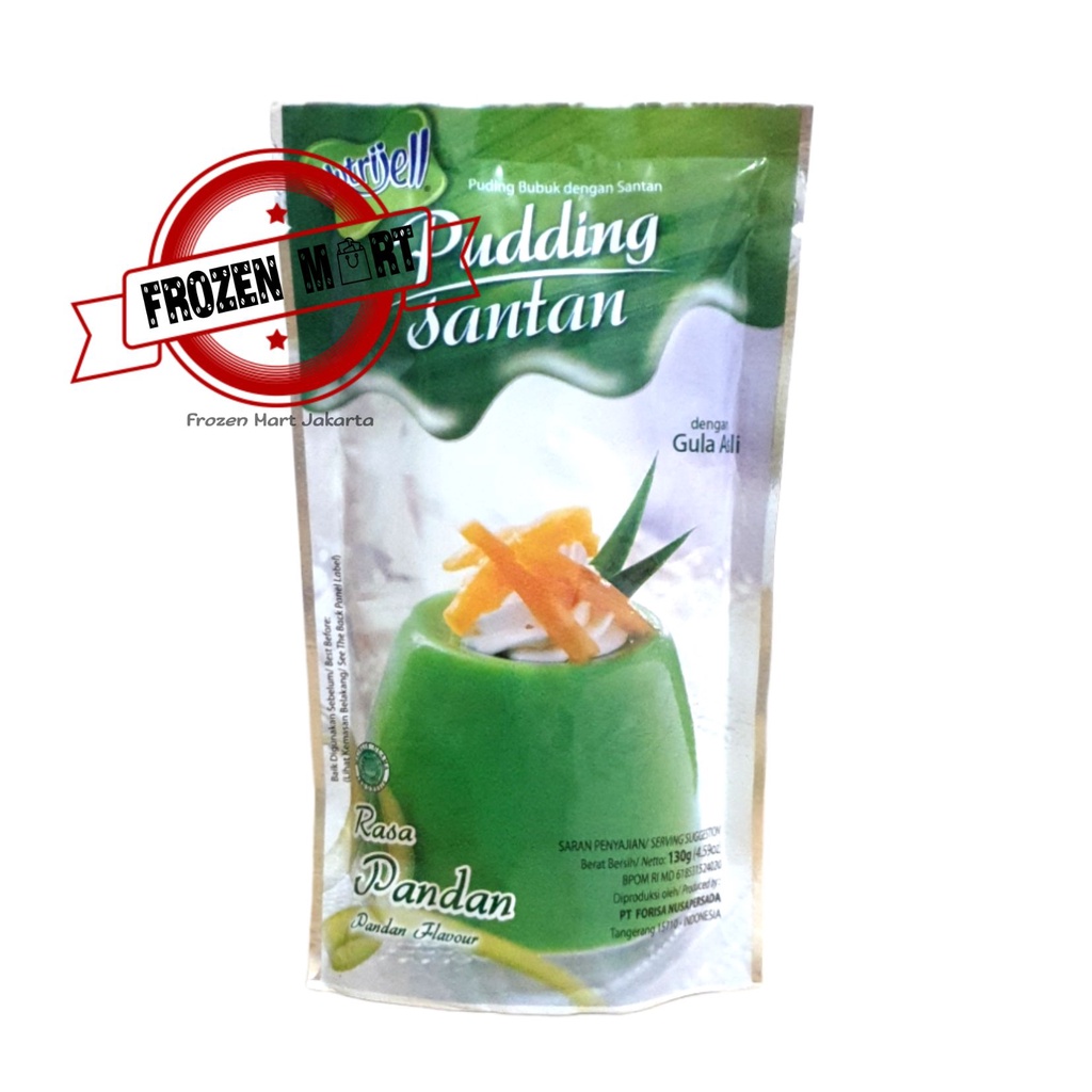 Jual NUTRIJELL Pudding Santan Rasa Pandan / Puding Pandan 130 Gr ...
