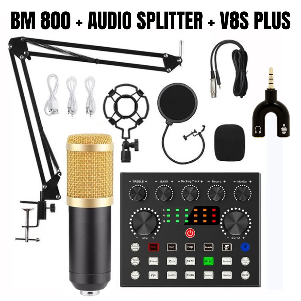 Jual ALAT STUDIO Paket Lengkap Mic Condenser Podcast Full Set ...