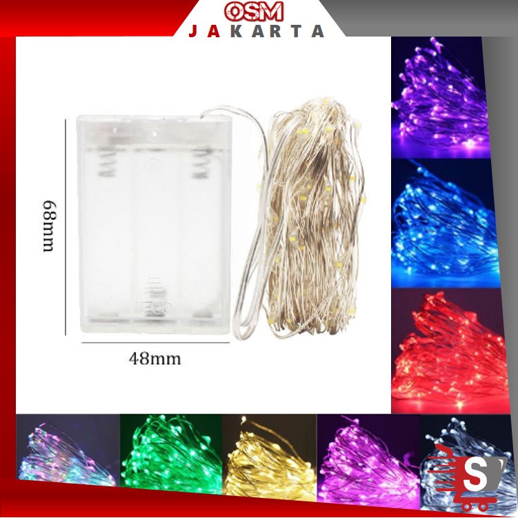 Jual OSM JKT L5571 Lampu Natal Hias Tumblr 10M 100LED / Lampu Tumblr ...