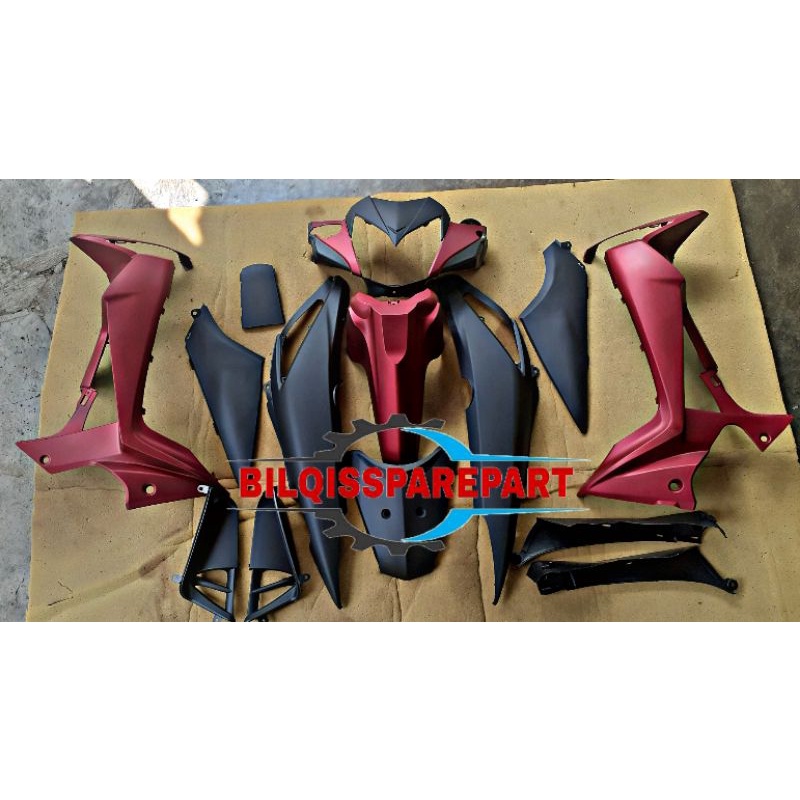 Jual cover body full halus supra x 125 R / 125 batman karburator tahun ...