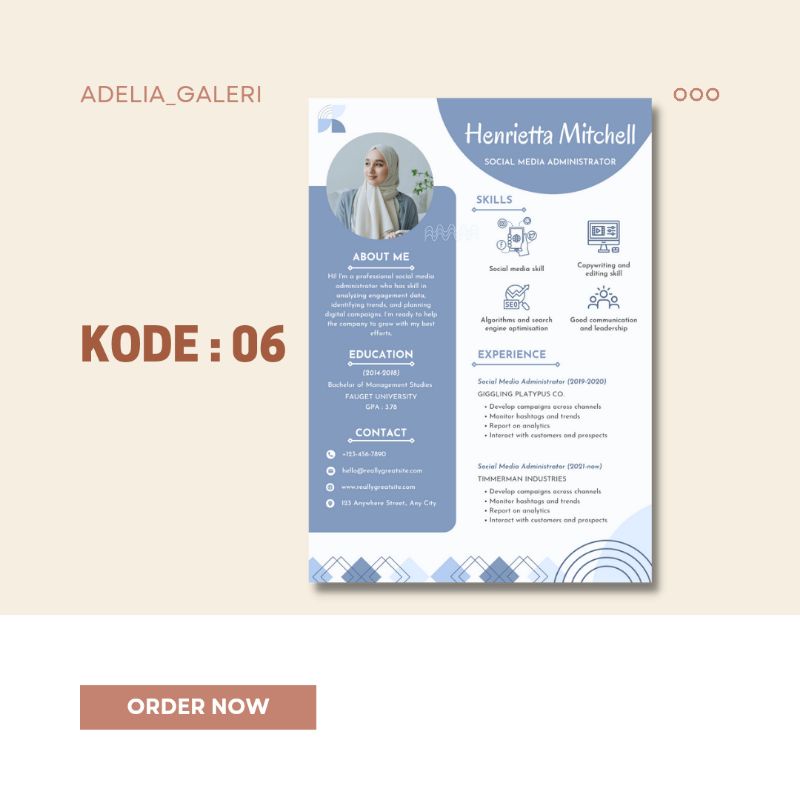 Jual CV RESUME CEPAT DAN MURAH | Shopee Indonesia