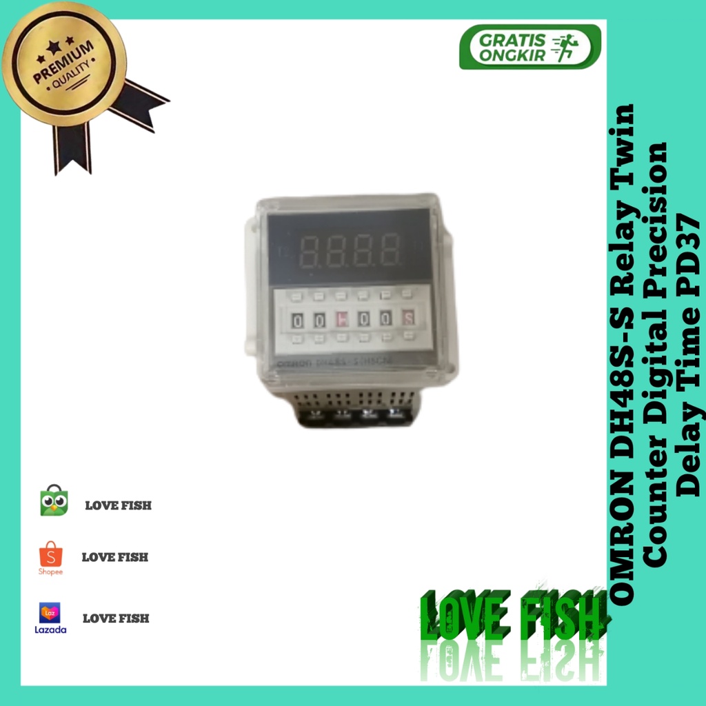 Jual OMRON DH48S-S Relay Twin Counter Digital Precision Delay Time PD37 | Shopee Indonesia