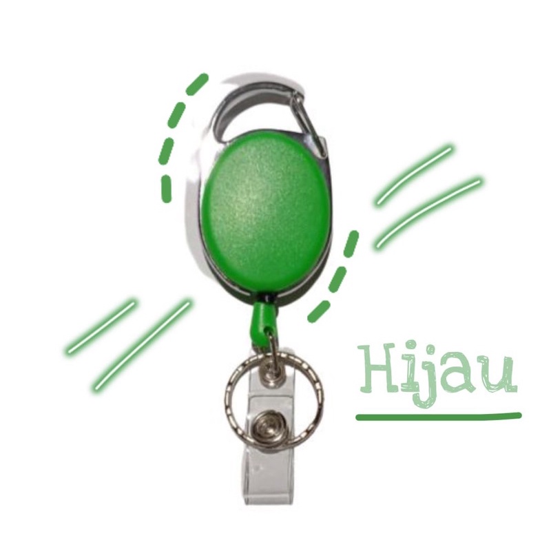 Jual YOYO ID CARD CARABINER/GANTUNGAN KUNCI/Retractable Keychain ...