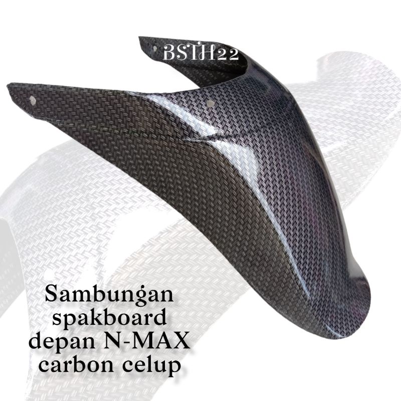 Jual Sambungan Spakboard depan Yamaha N-MAX motif Carbon celup | Shopee ...
