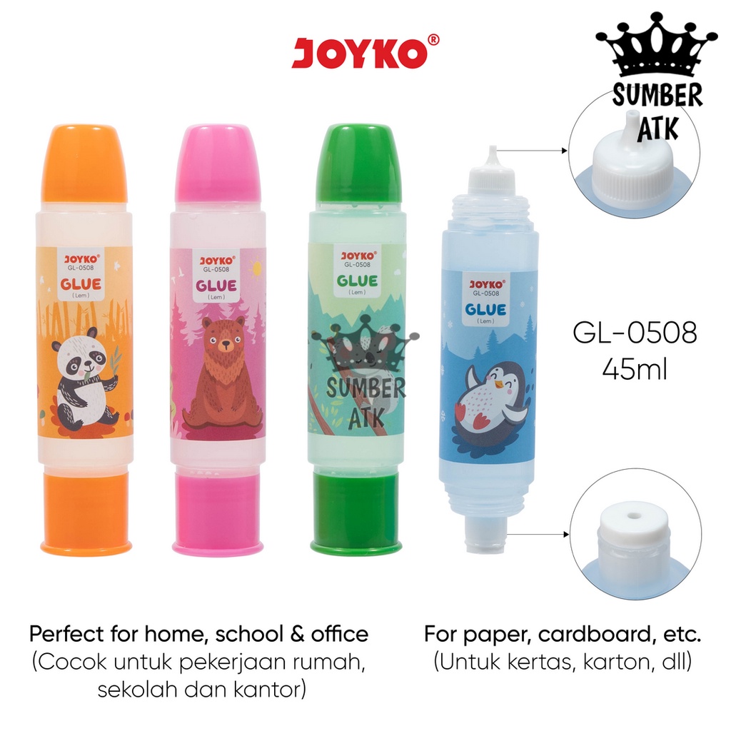 Jual Liquid Glue Lem Kertas Cair Joyko GL-0508 45ml | Shopee Indonesia