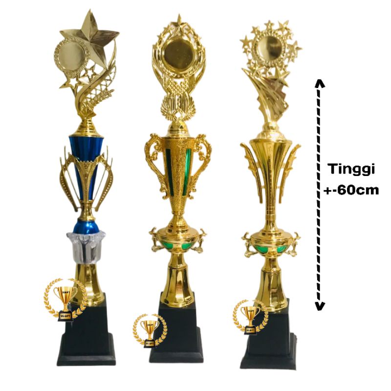 Jual Piala Tinggi 60cm | Trophy Penghargaan | Custom Piala | Shopee ...