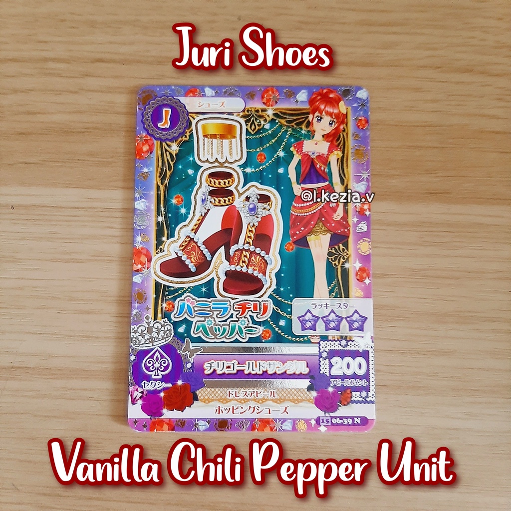 Jual [RESTOCK] Kartu Aikatsu Jepang Vanilla Chili Pepper Juri Shoes ...