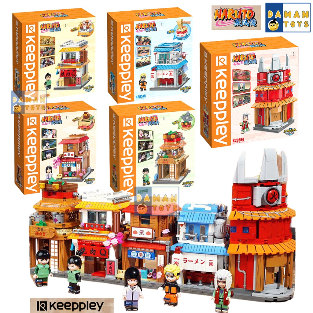 Jual Mainan Bricks Keeppley Rumah Food Street Naruto Rock Jiraiya Hinata | Shopee Indonesia