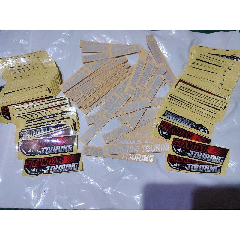 Jual Merchandise Stiker STANDAR TOURING | Shopee Indonesia