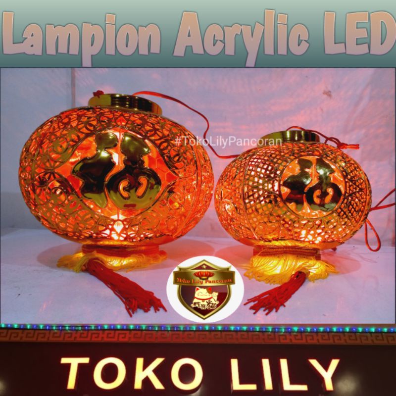 Jual Lampion Acrylic Listrik LED / Lampion Listrik Gantung / Lentera ...