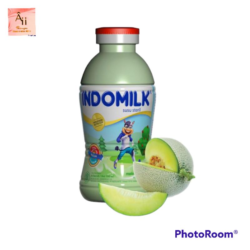 Jual per botol susu Indomilk melon botol netto 190ml susu sapi dalam ...