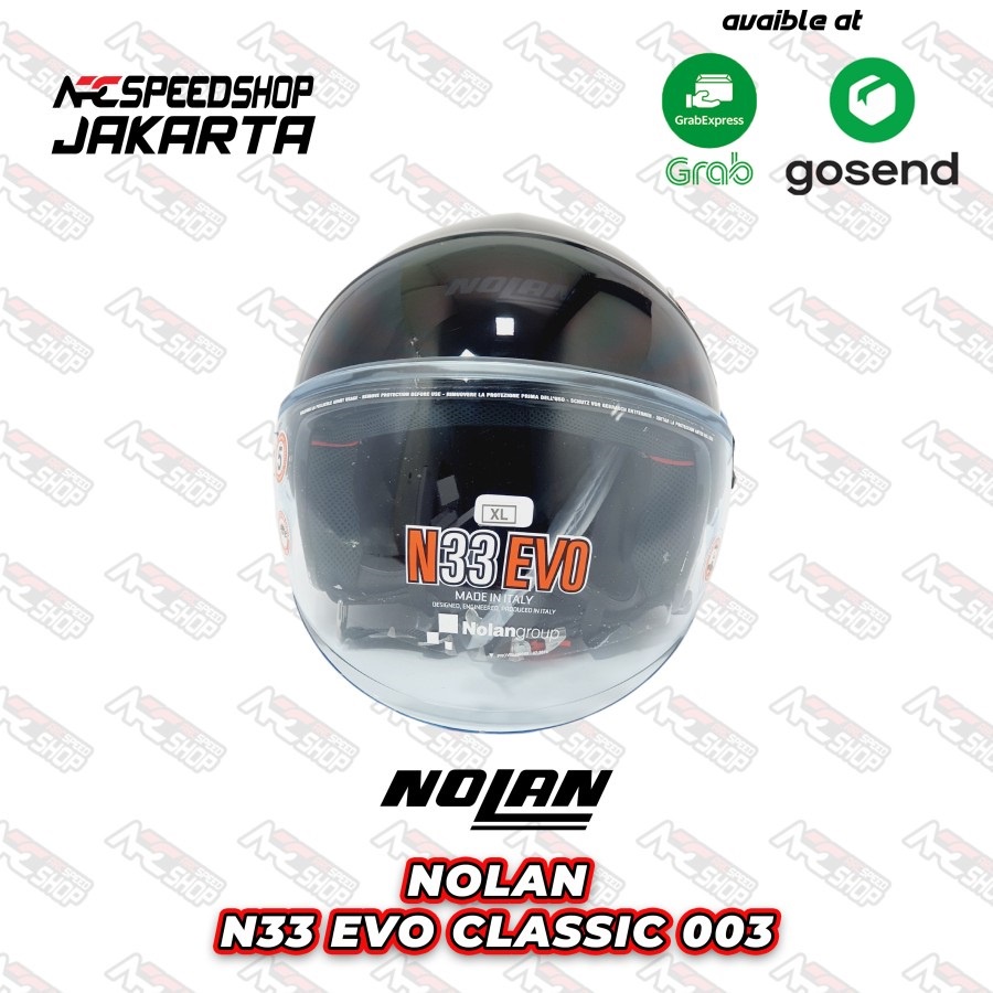 Jual helm Motor Nolan N33 Evo Classic 003 Helmet Motor Half face | Shopee Indonesia