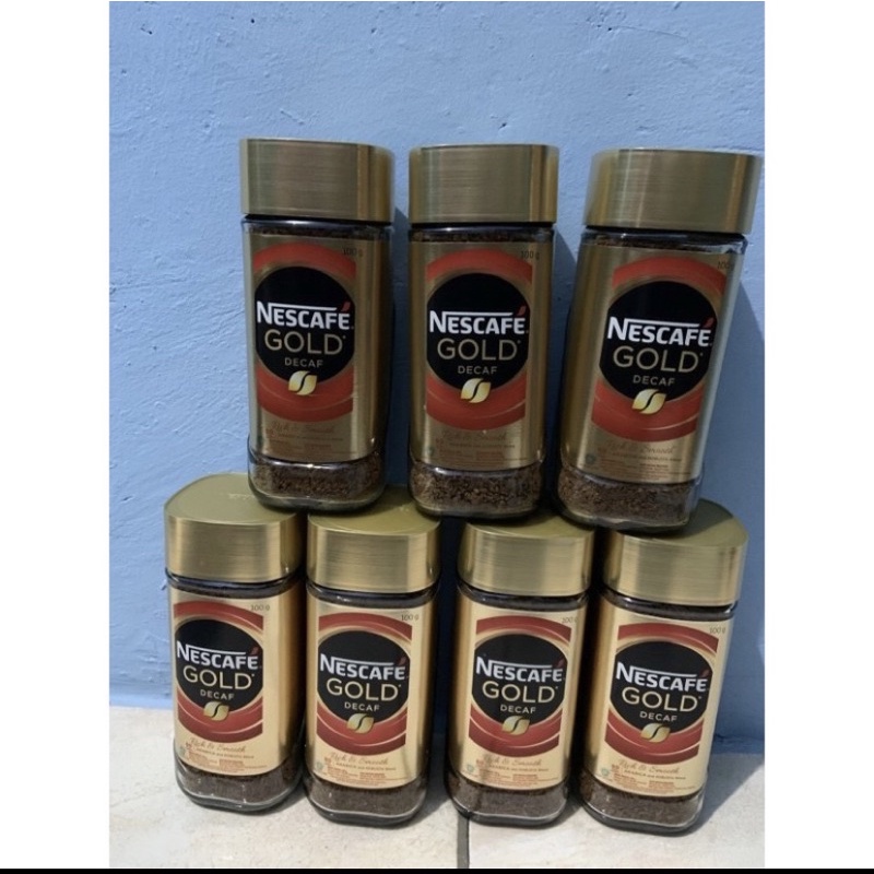 Jual KOPI INSTANT NESCAFE GOLD DECAF 100GR ARABICA DAN ROBUSTA | Shopee ...