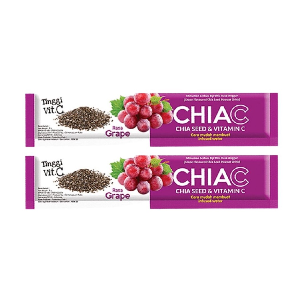 Jual ChiaC Powder Drink Grape 2 x 35 gr | Shopee Indonesia