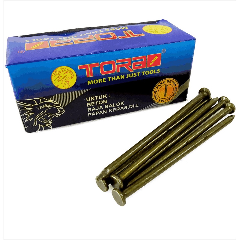 Jual TORA Paku Beton Kuning Box 4 Inch - Nail Concrete Yellow | Shopee ...