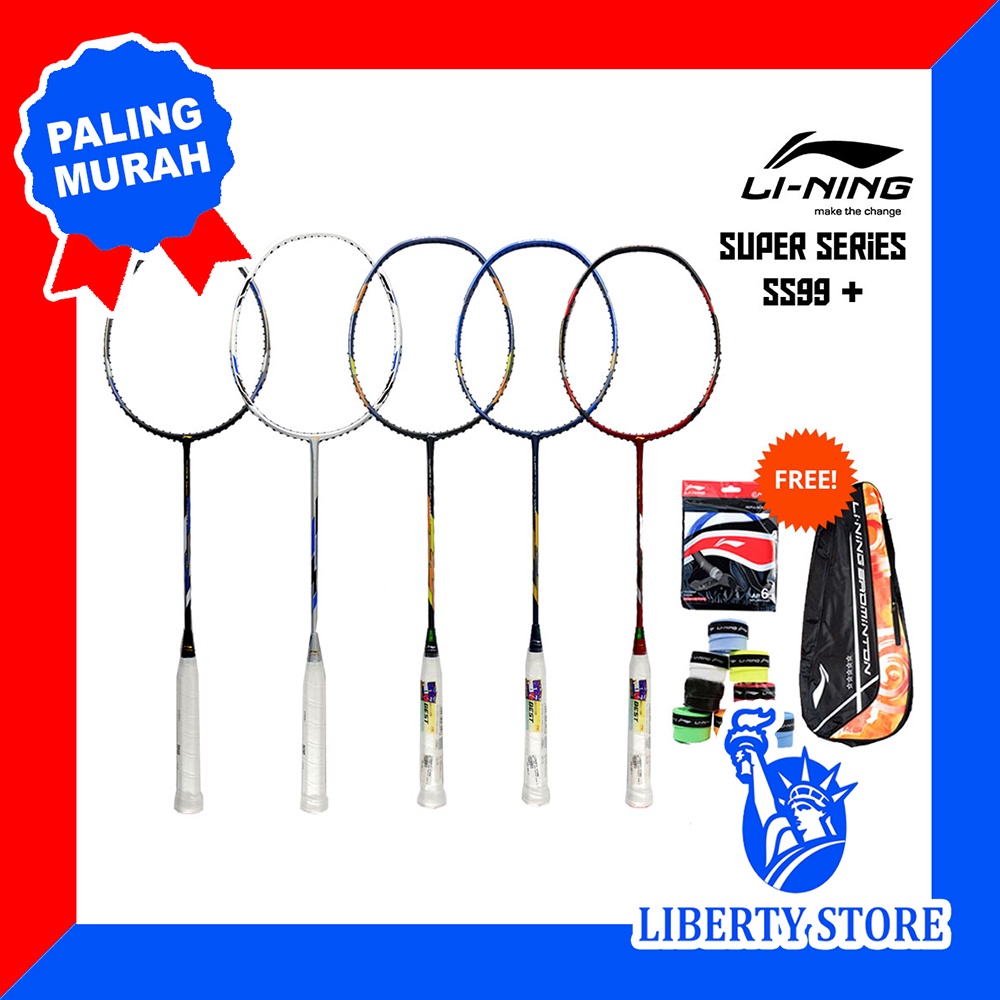 Jual Raket Badminton ORIGINAL LINING SUPER SERIES SS99 PLUS + TAS ...