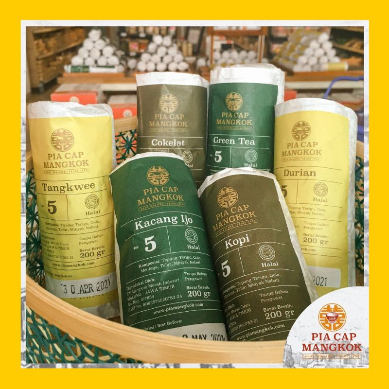 Jual PIA CAP MANGKOK KHAS MALANG ISI 5 - ANEKA RASA | Shopee Indonesia