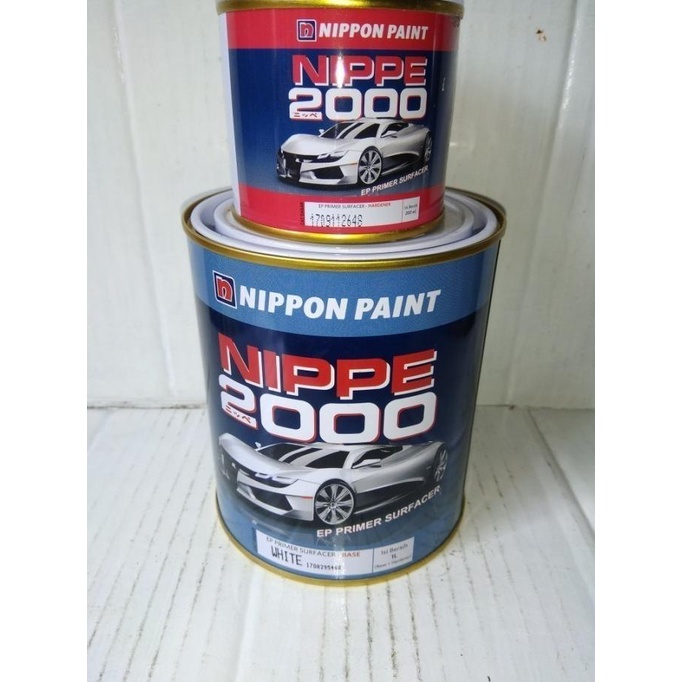 Jual Cat Duco Epoxi Primer Surfacer Nippe 2000 +Hardener Warna Abu2 ...