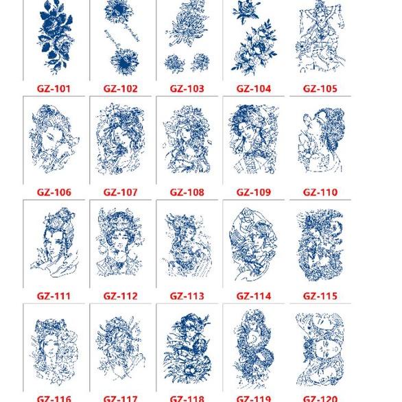 Jual Sale?? (Semi Permanen) Tato Temporer Temporary Tattoo Seri GZ ...