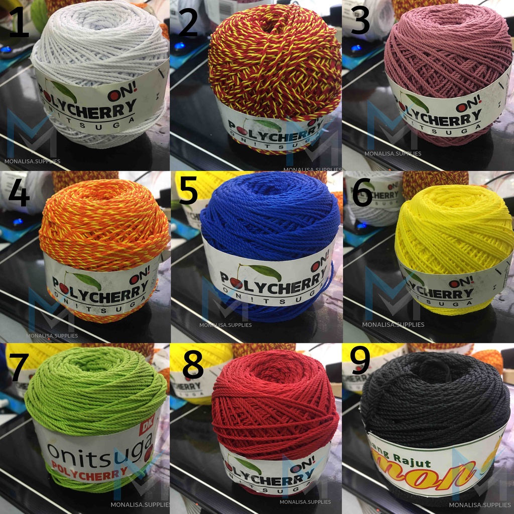 Jual Benang Polycherry - Benang Rajut Merk Polycherry | Shopee Indonesia