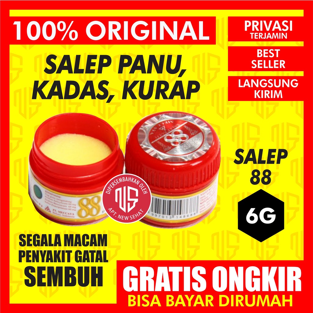 Jual Salep Kulit 88, Isi 6 Gram, Atasi Gatal Kulit Akibat Bakteri Dan ...